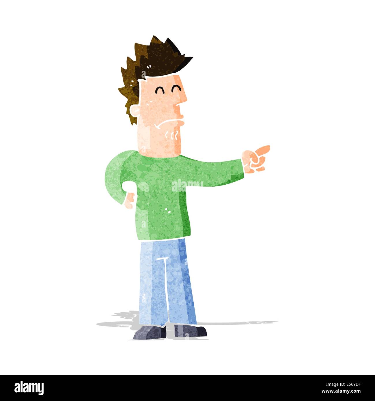 cartoon man pointing Stock Vector Image & Art - Alamy