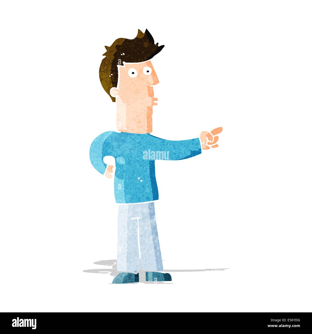 cartoon man pointing Stock Vector Image & Art - Alamy