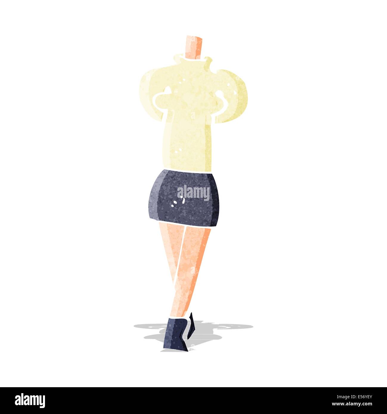 cartoon female body (mix and match cartoons or add own photos Stock ...