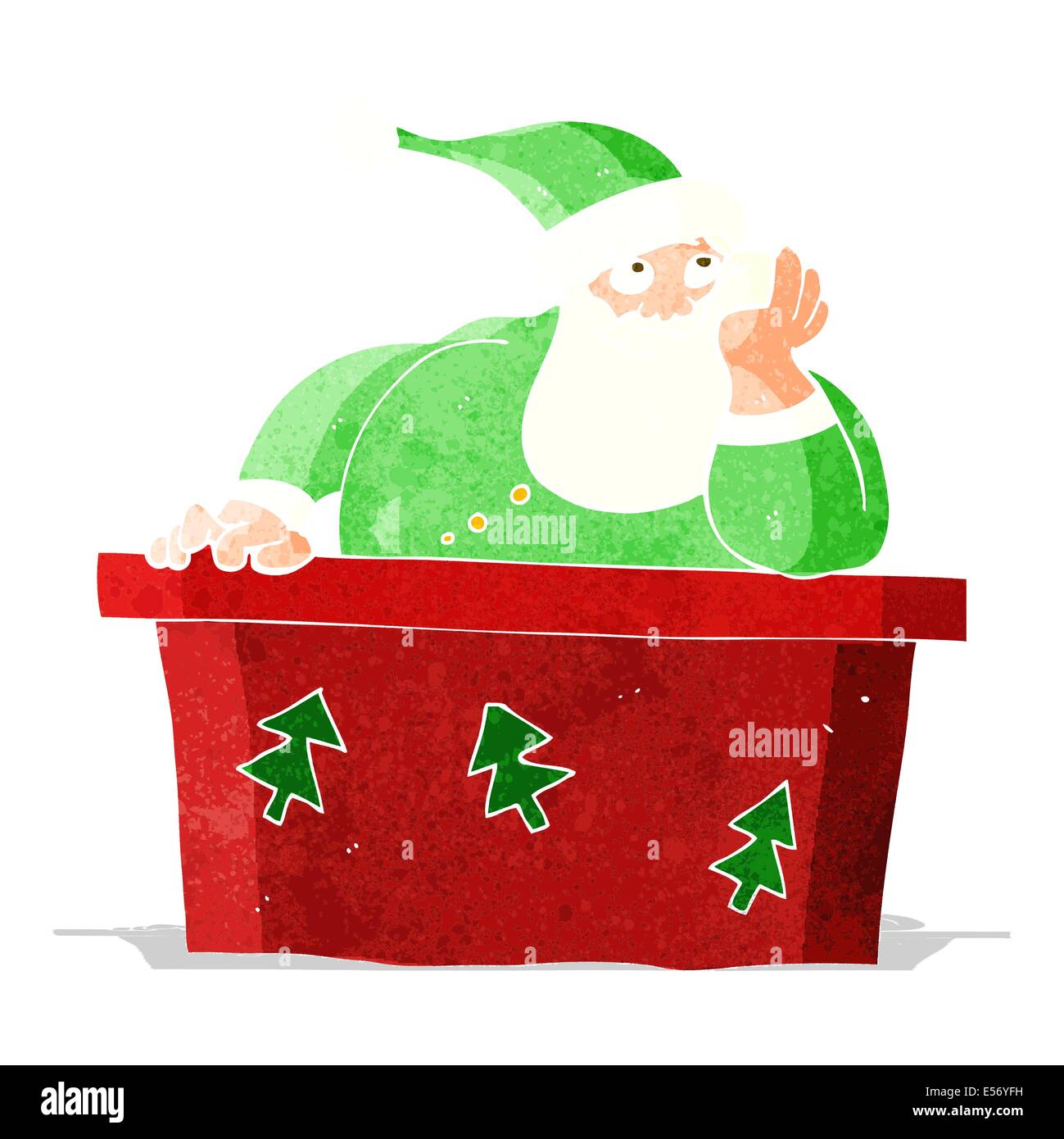 cartoon bored santa claus Stock Vector Image & Art - Alamy