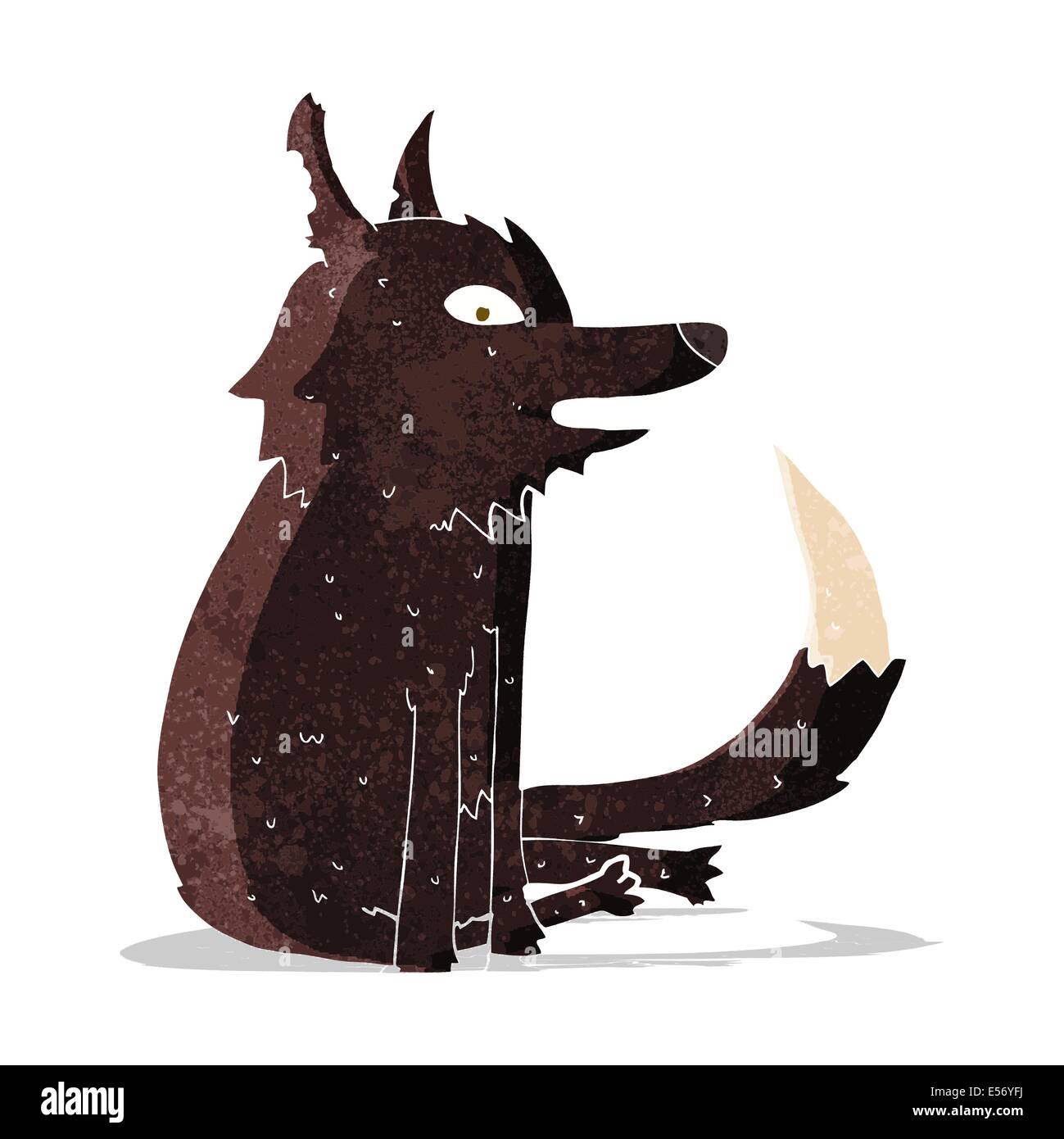 Cartoon wolf sitting Stock Vector Images - Alamy