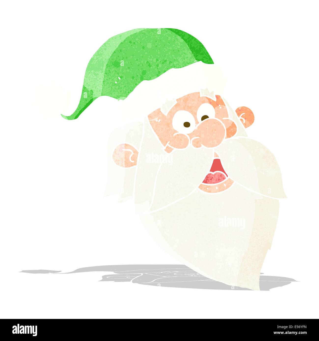 cartoon jolly santa claus face Stock Vector Image & Art - Alamy