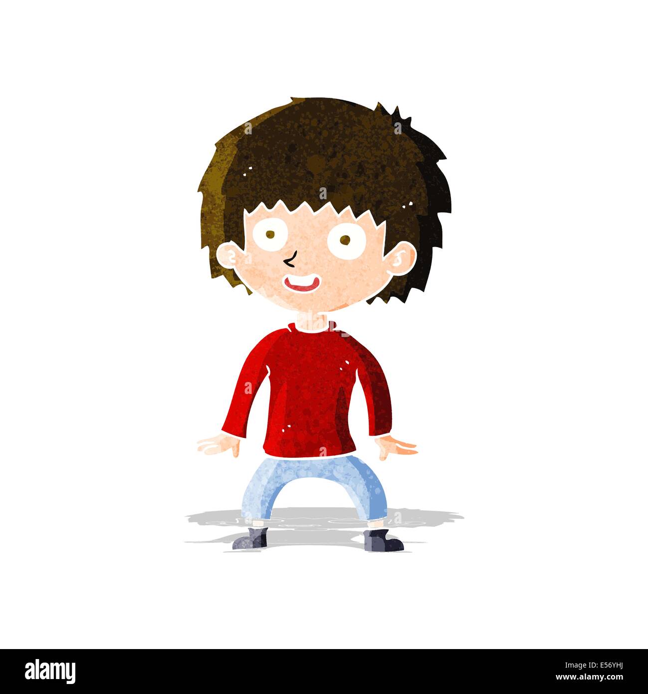 cartoon excited boy Stock Vector Image & Art - Alamy