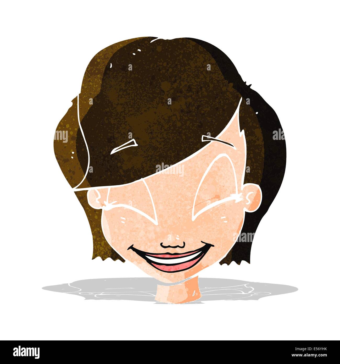 cartoon pretty female face Stock Vector Image & Art - Alamy