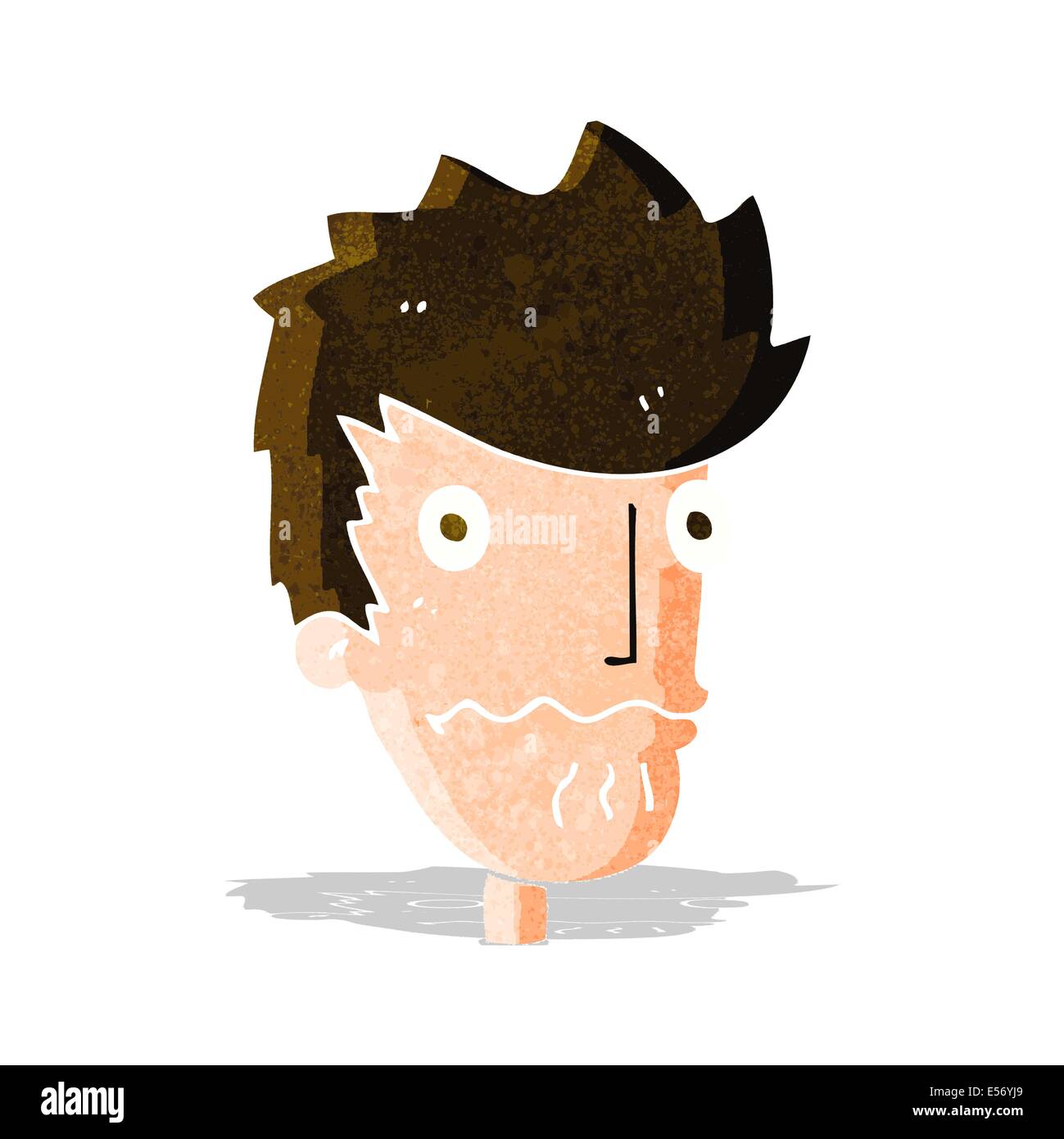 cartoon nervous man Stock Vector Image & Art - Alamy