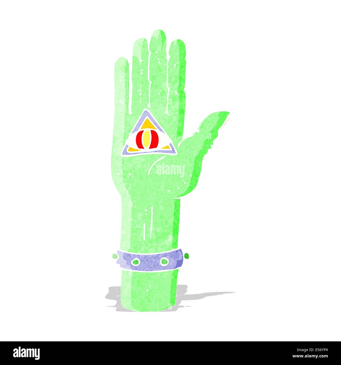 cartoon spooky hand symbol Stock Vector Image & Art - Alamy