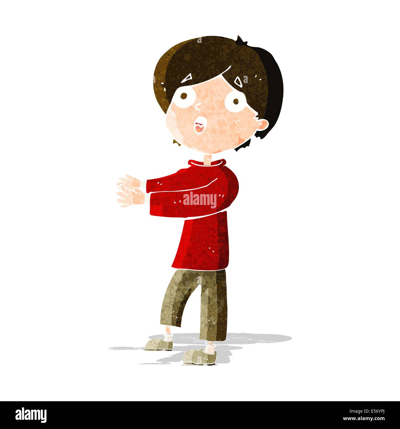 cartoon shocked boy Stock Vector Image & Art - Alamy