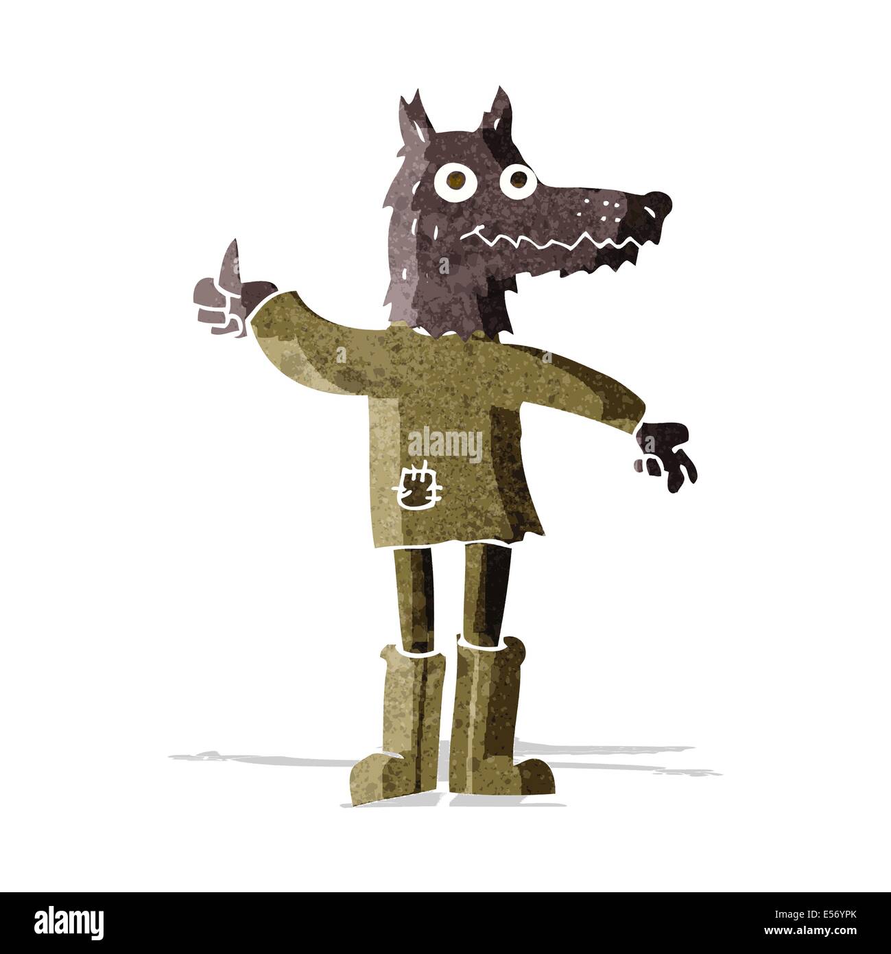 Cartoon wolf man hi-res stock photography and images - Alamy