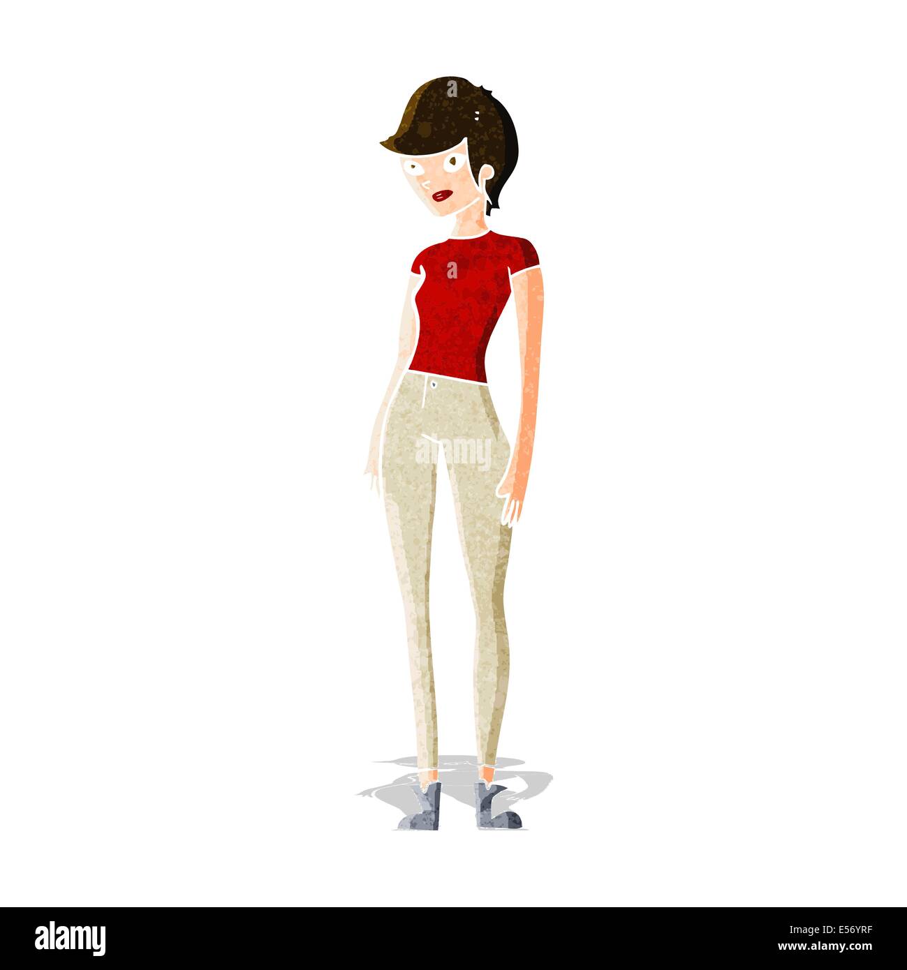 cartoon modern attractive woman Stock Vector Image & Art - Alamy