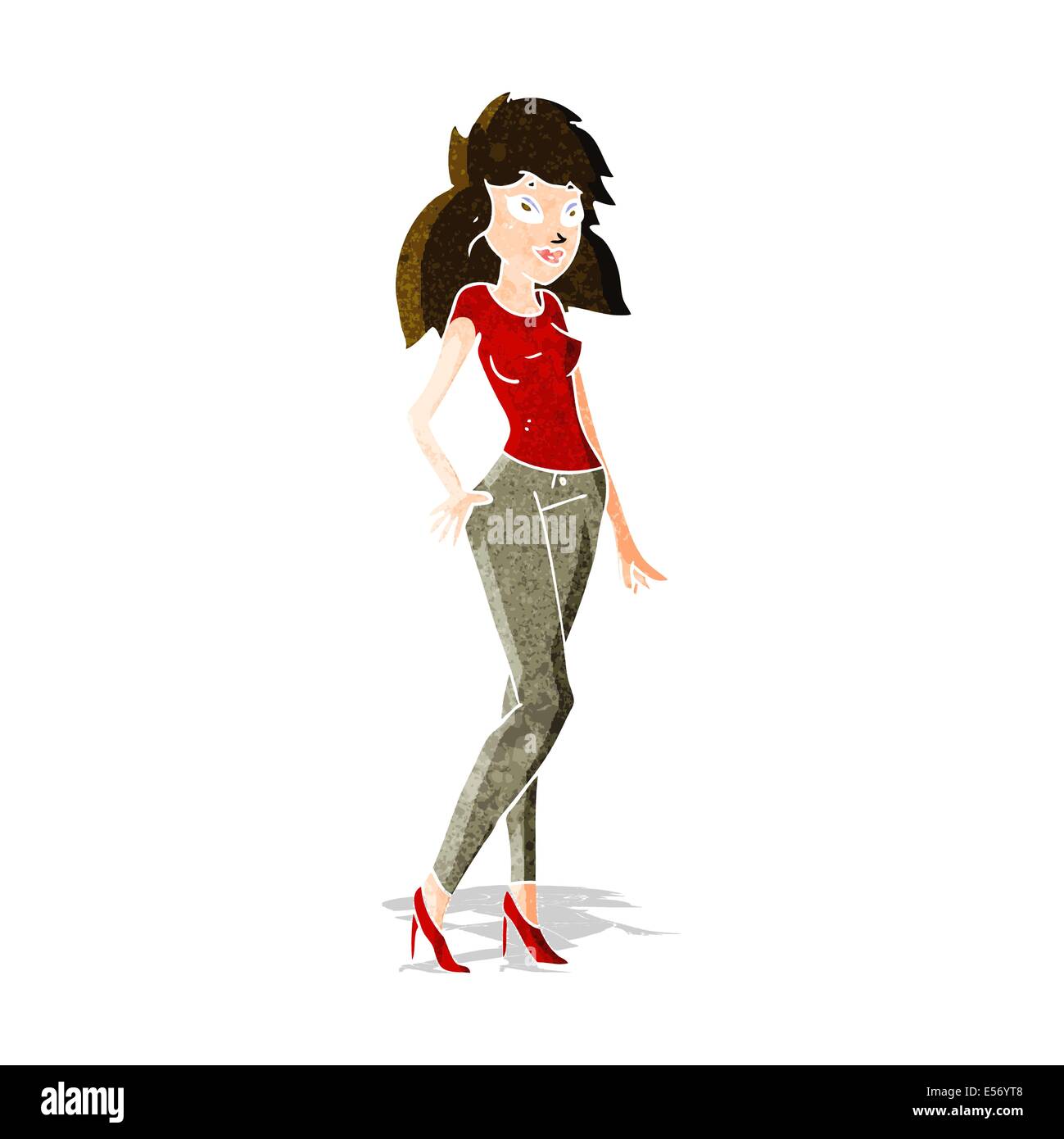 cartoon pretty woman Stock Vector Image & Art - Alamy
