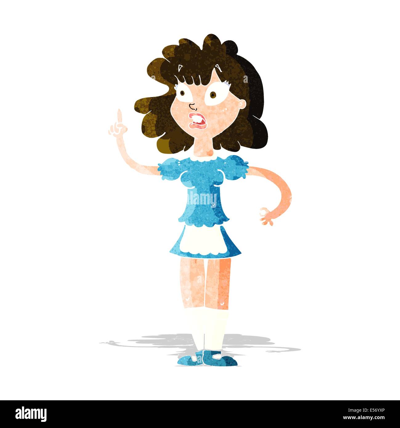 cartoon worried maid Stock Vector Image & Art - Alamy