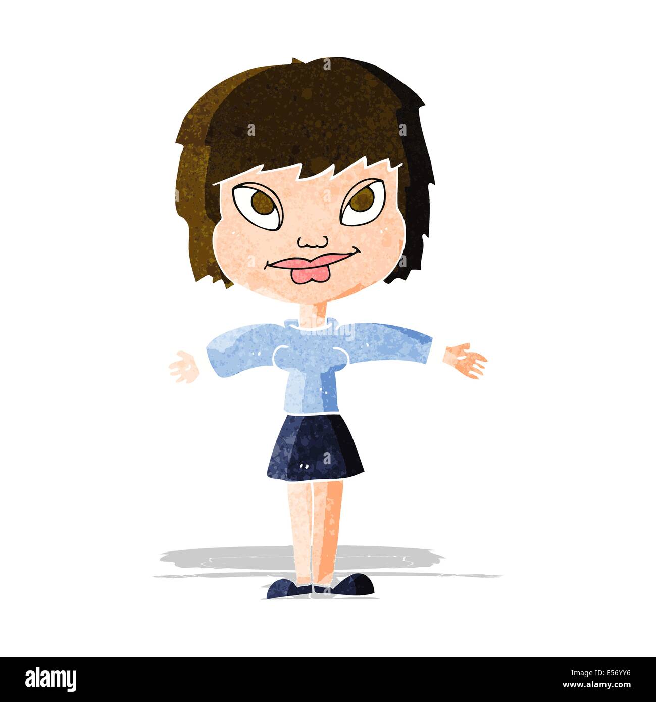 cartoon woman with open arms Stock Vector Image & Art - Alamy
