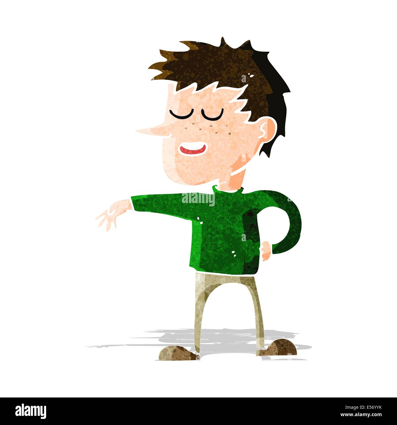 cartoon man making dismissive gesture Stock Vector Image & Art - Alamy