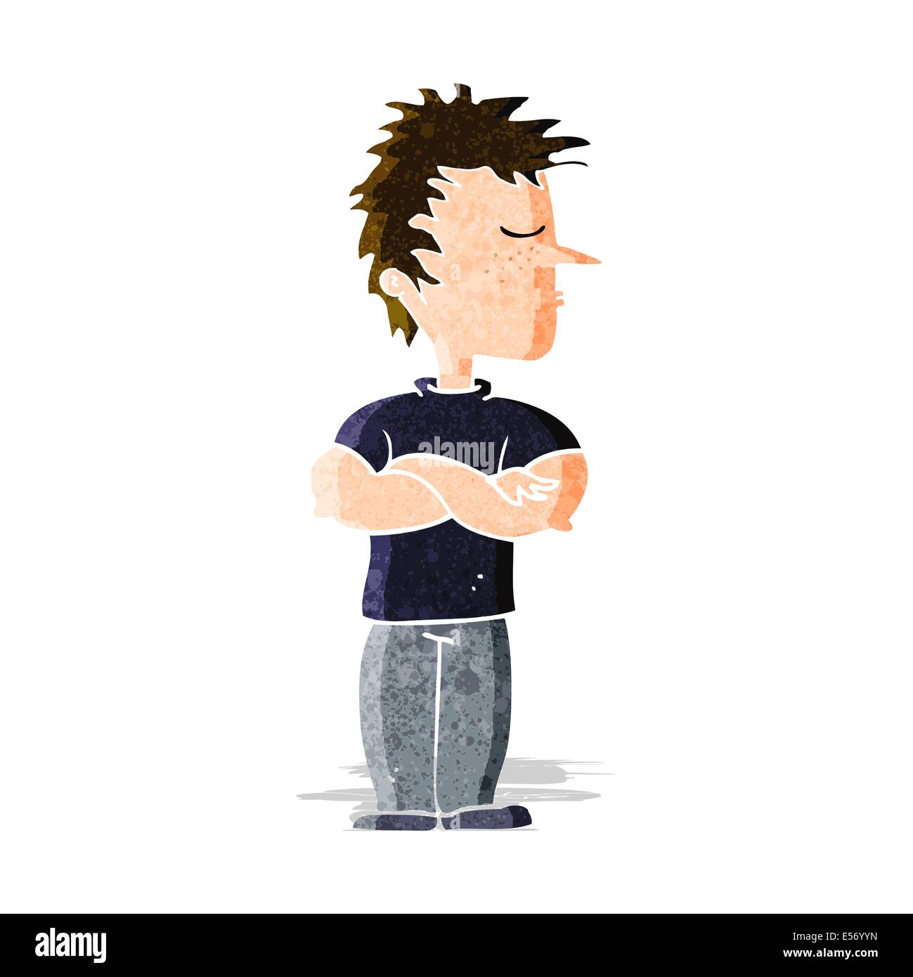 cartoon man refusing to listen Stock Vector Image & Art - Alamy