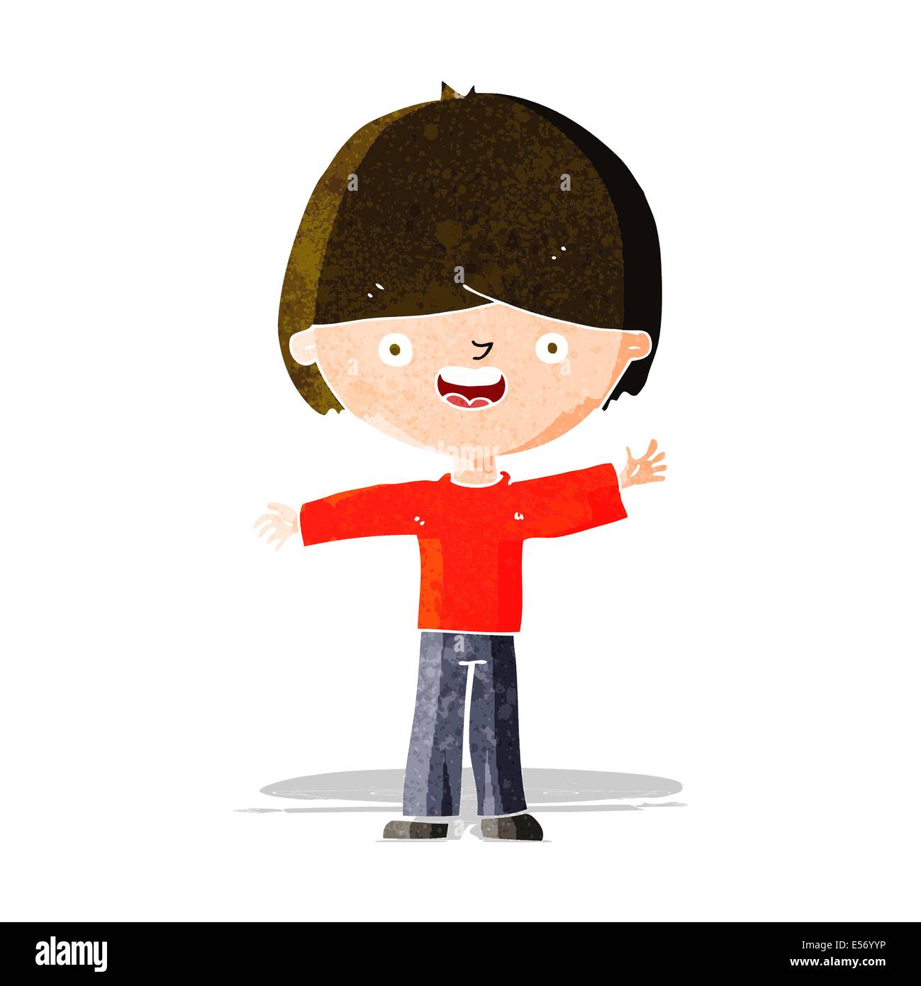 cartoon happy boy Stock Vector Image & Art - Alamy