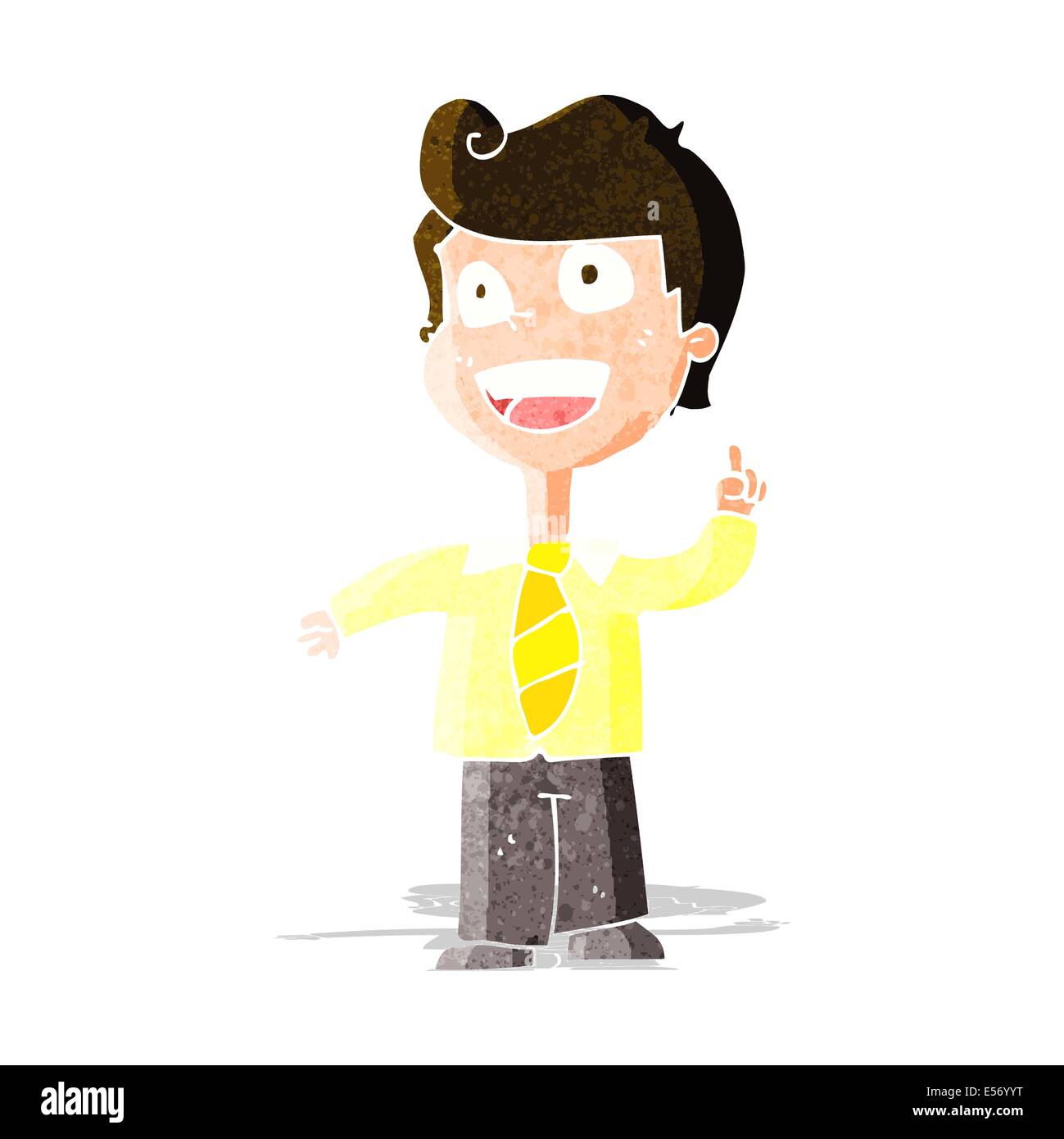 cartoon school boy raising hand Stock Vector Image & Art - Alamy