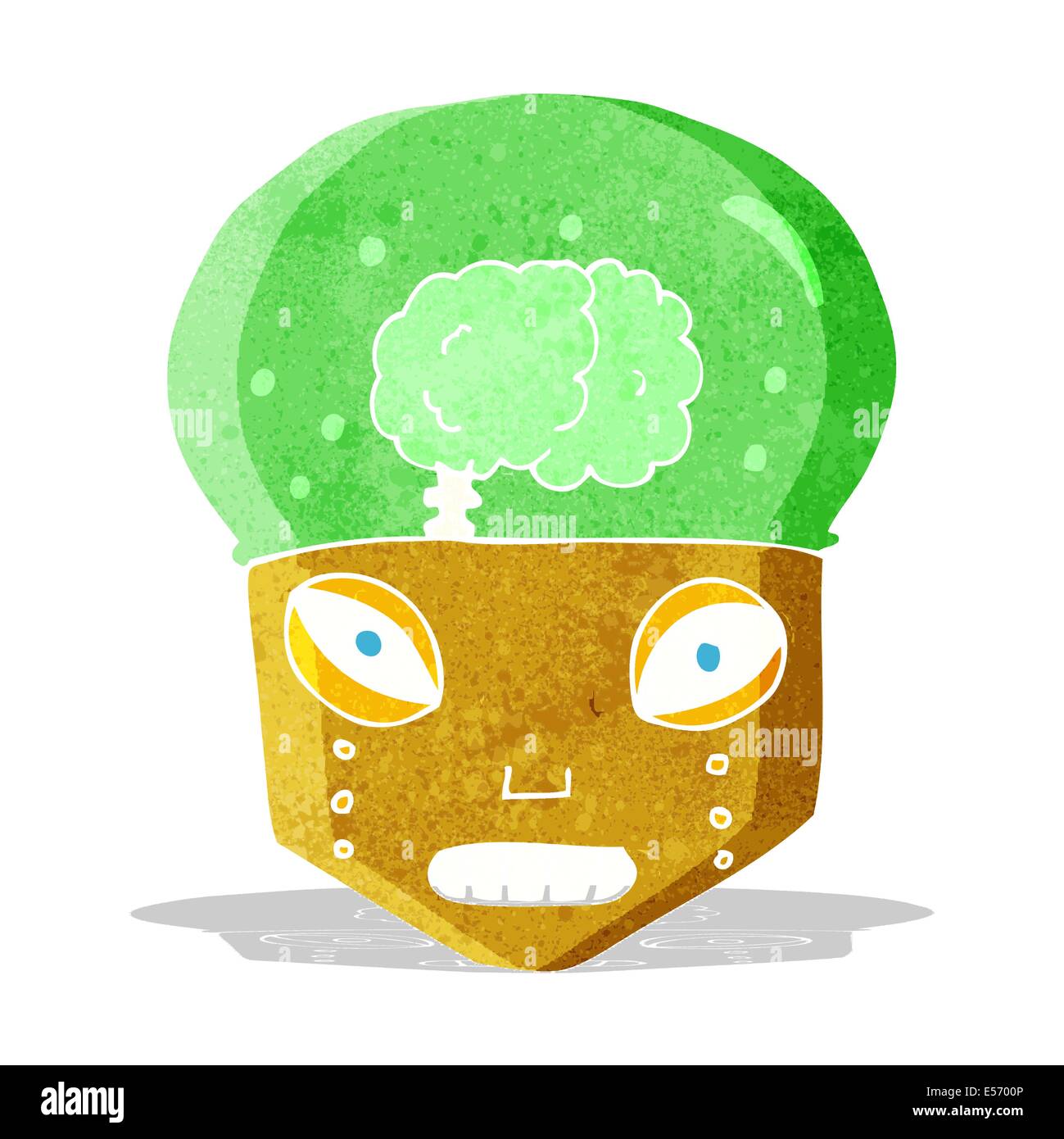 cartoon spooky robot head Stock Vector Image & Art - Alamy