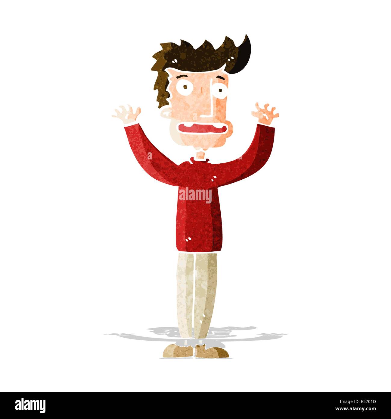 cartoon stressed man Stock Vector Image & Art - Alamy