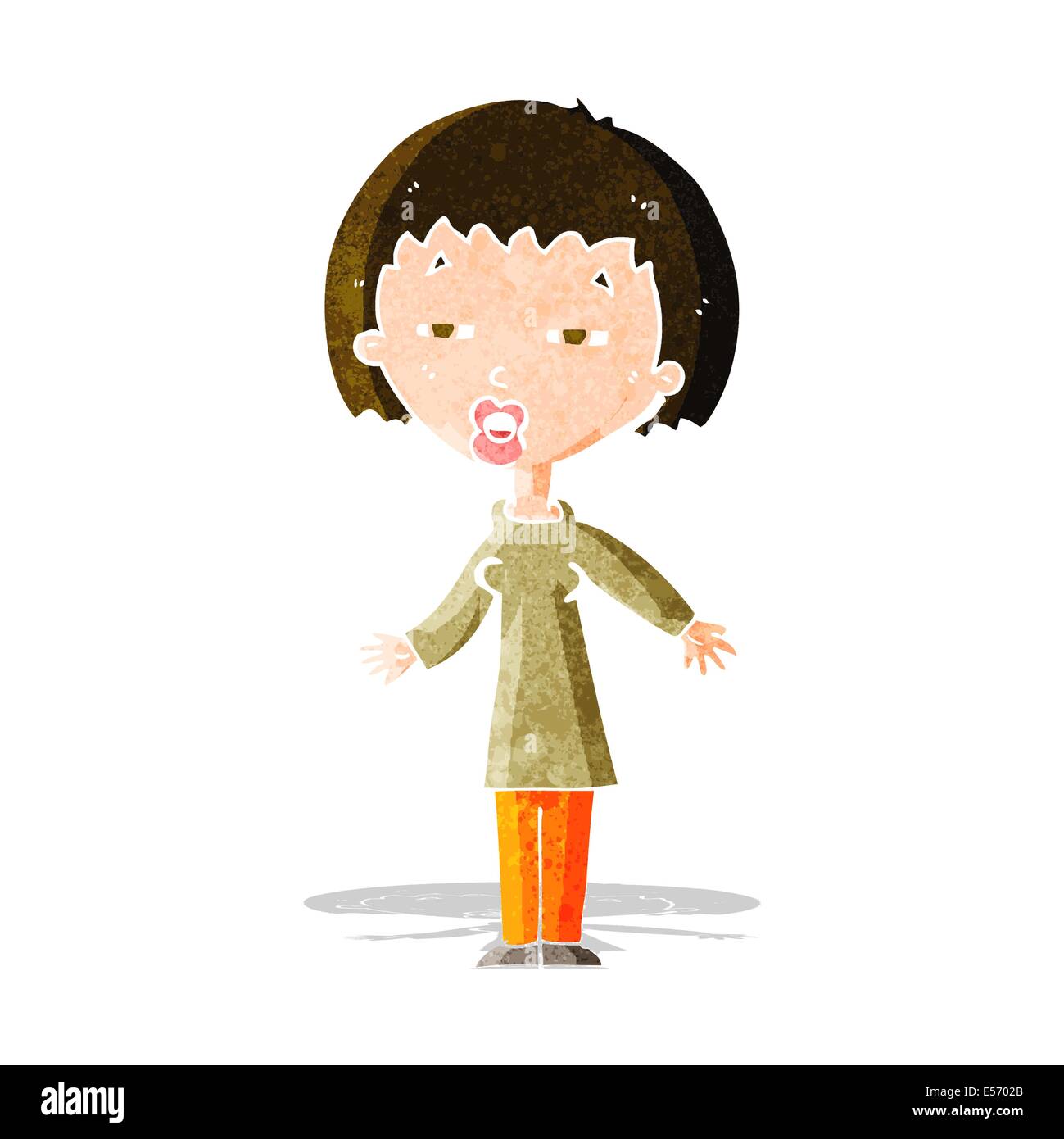 cartoon tired woman Stock Vector Image & Art - Alamy
