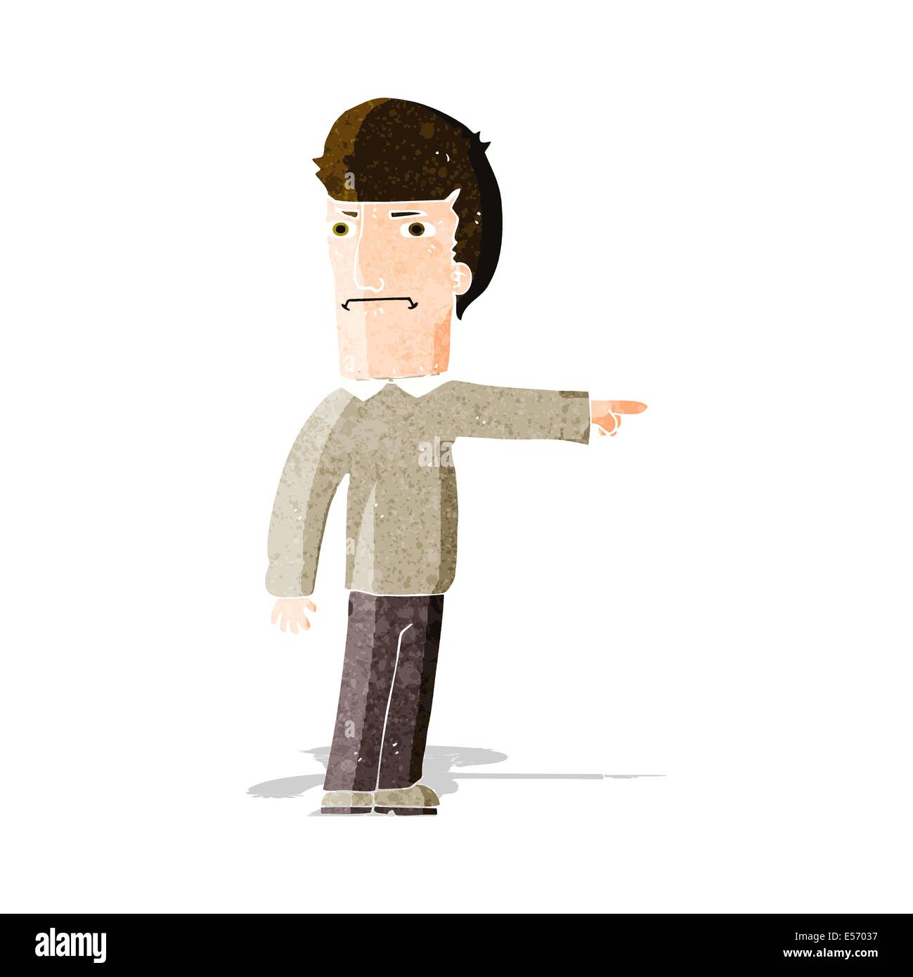 cartoon man pointing Stock Vector Image & Art - Alamy