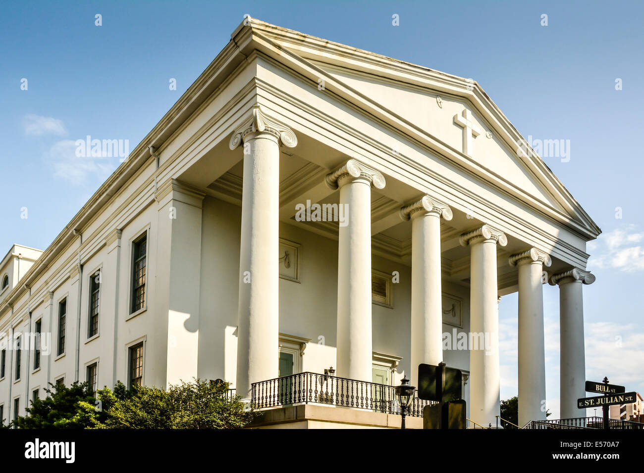 The historical, Christ Church Episcopal, founded in 1773 in Savannah ...