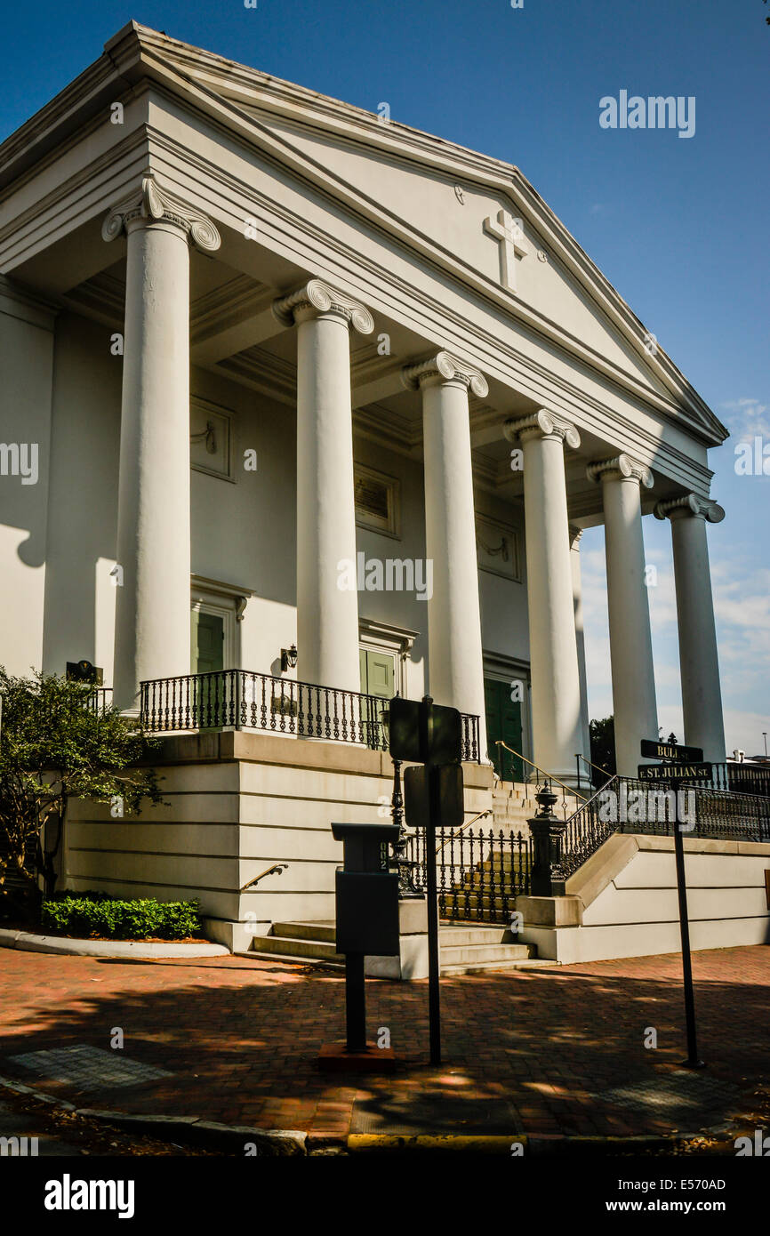 The historical, Christ Church Episcopal, founded in 1773 in Savannah ...