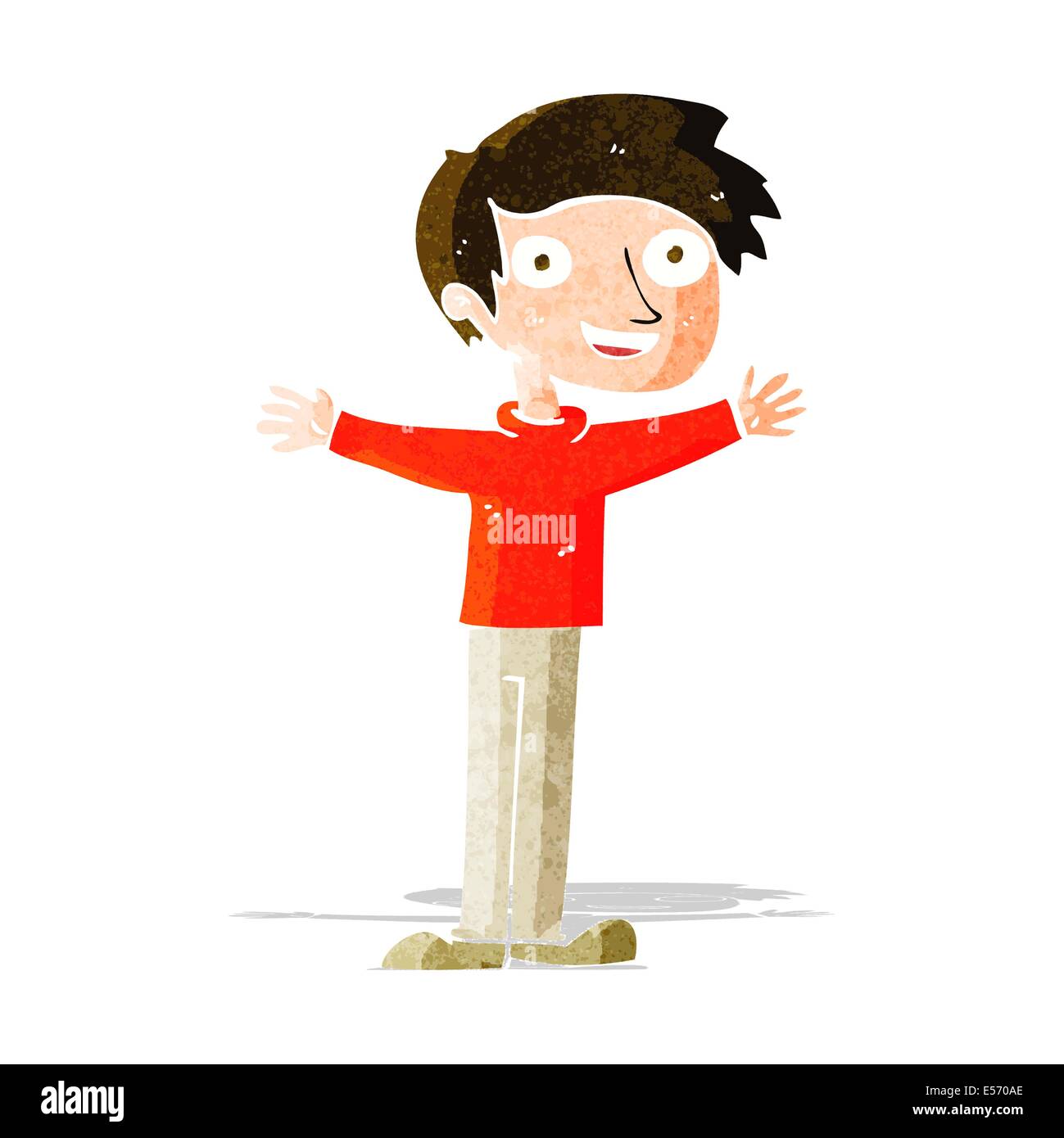 cartoon enthusiastic man Stock Vector Image & Art - Alamy