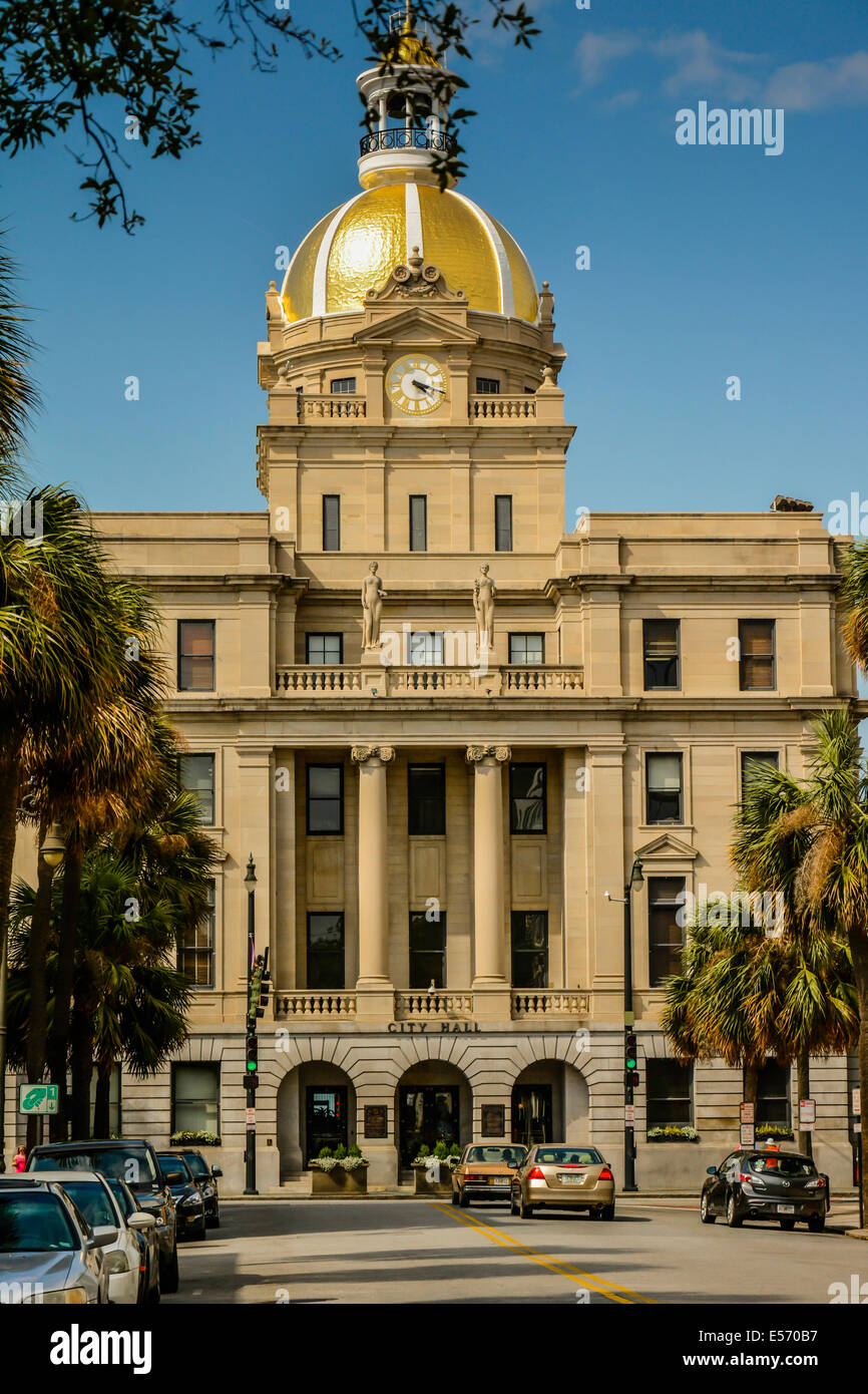 Savannah's City Hall (1906) is the most distinctive building in town ...