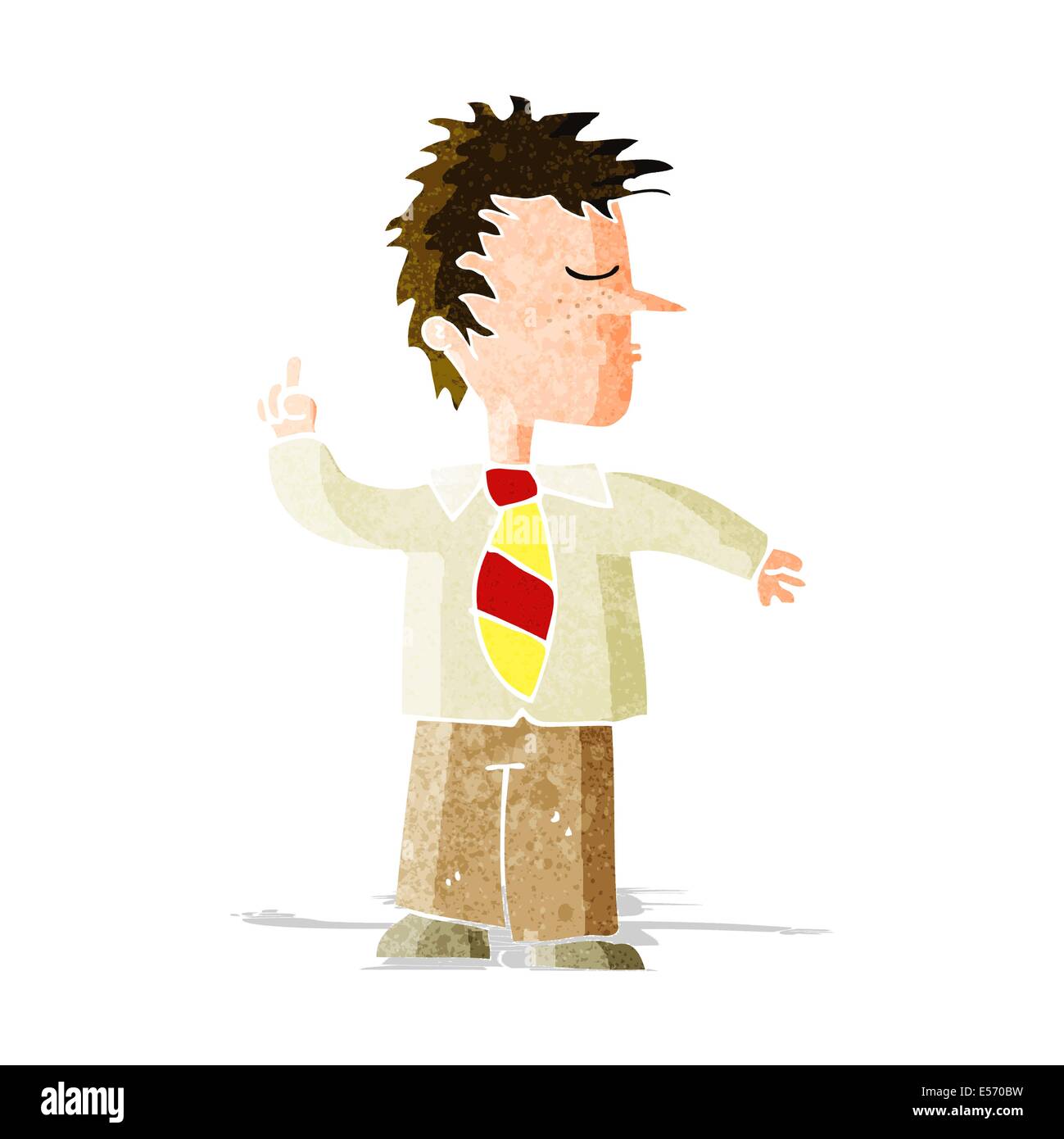 cartoon man making his point Stock Vector Image & Art - Alamy
