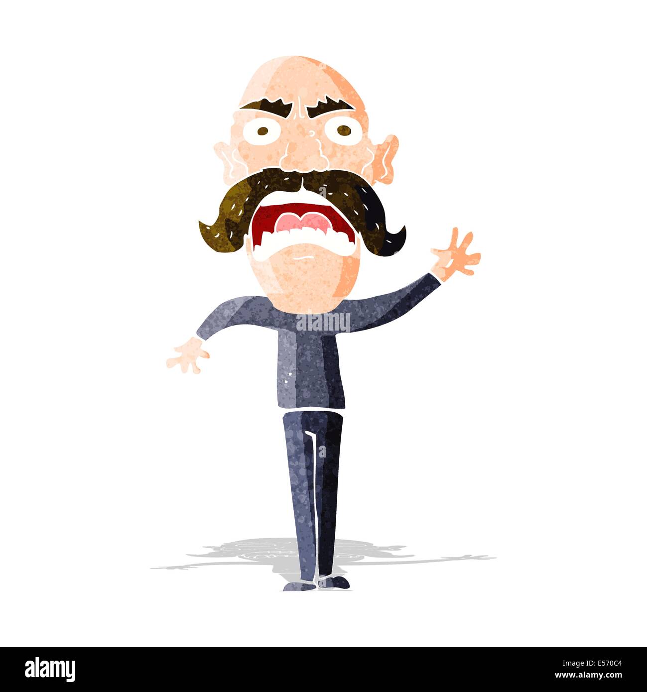 Cartoon Angry Old Man Stock Vector Image And Art Alamy