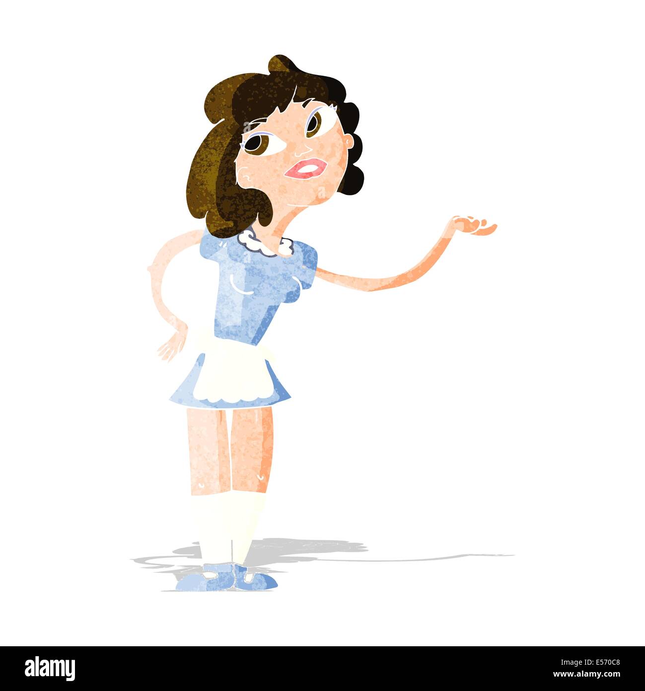 cartoon waitress serving Stock Vector Image & Art - Alamy