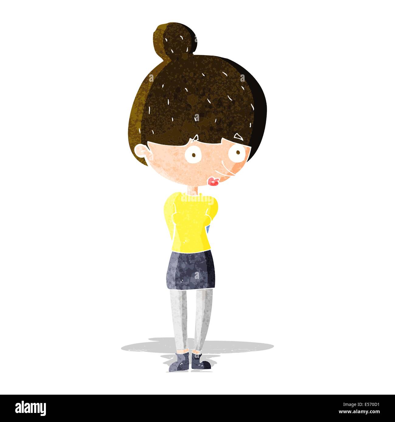 Cartoon staring woman Cut Out Stock Images & Pictures - Alamy