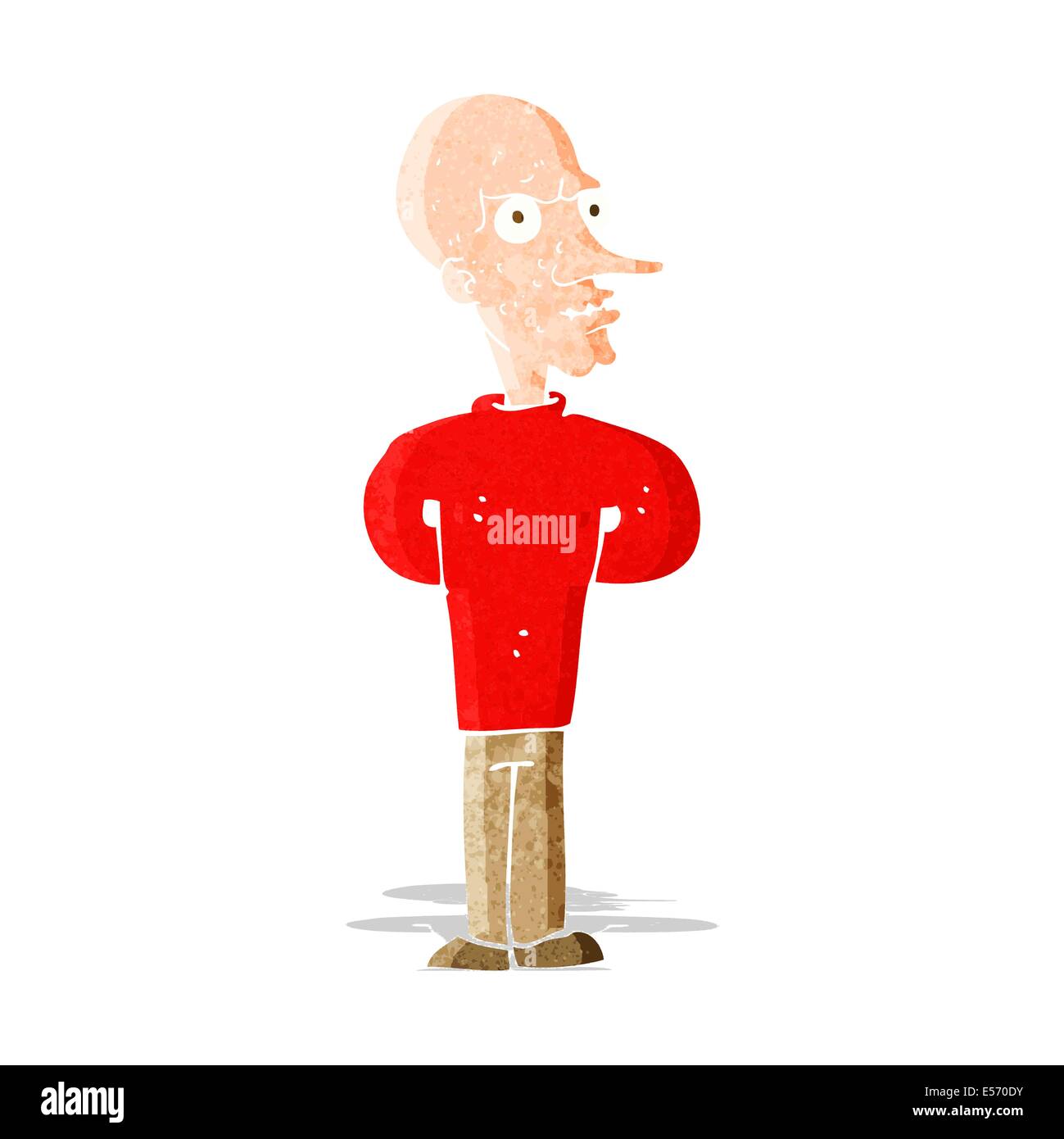 Cartoon evil bald man hi-res stock photography and images - Alamy