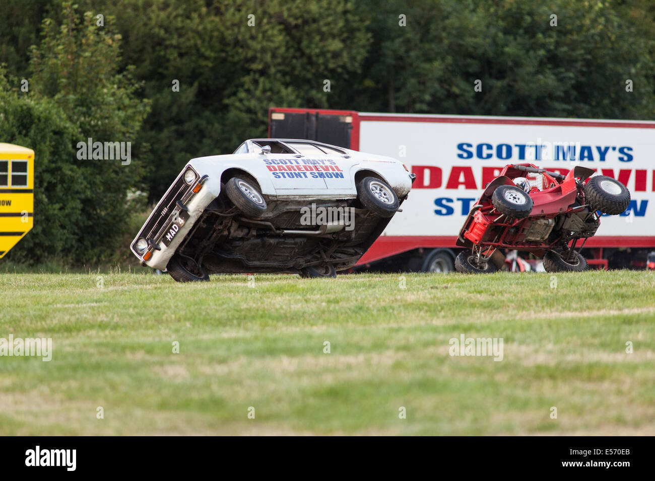 Scott May's Daredevil stunt show, Matterley Bowl, Winchester, Hampshire ...
