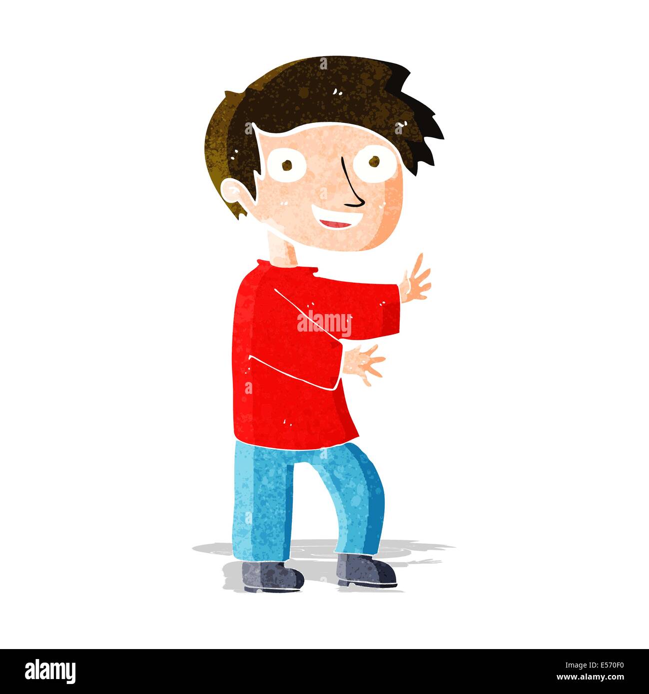 cartoon excited boy Stock Vector Image & Art - Alamy