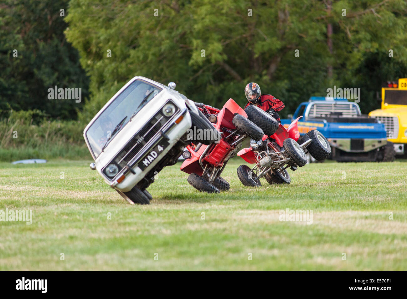 Scott May's Daredevil stunt show, Matterley Bowl, Winchester, Hampshire ...