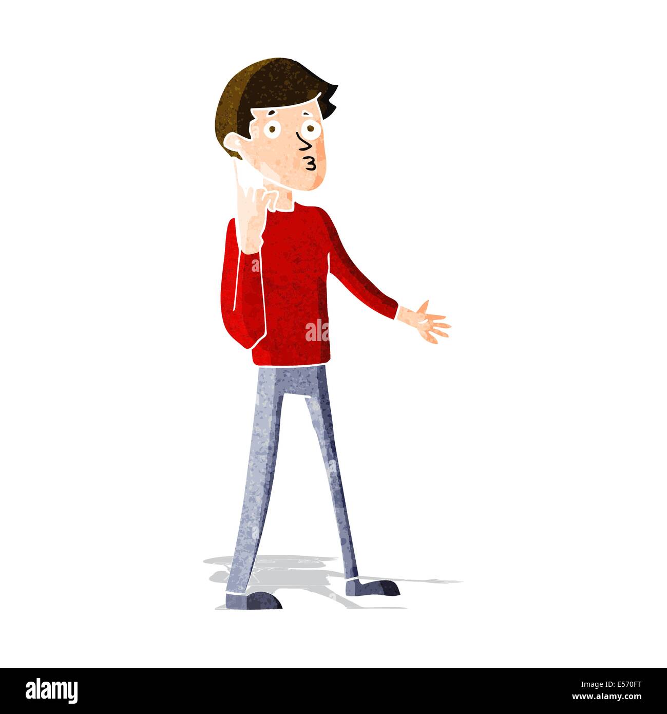 cartoon man asking question Stock Vector Image & Art - Alamy