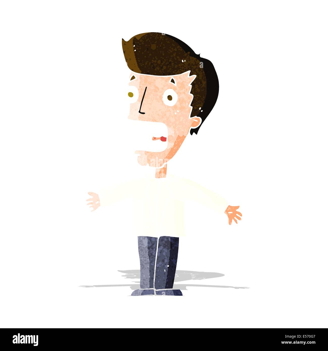 cartoon screaming man Stock Vector Image & Art - Alamy