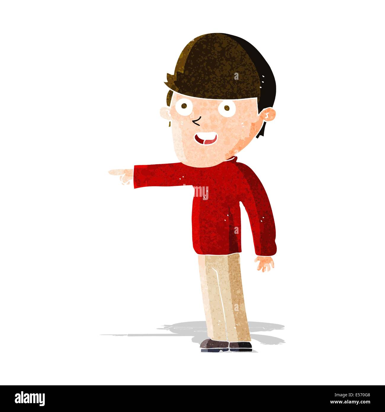 cartoon pointing man Stock Vector Image & Art - Alamy