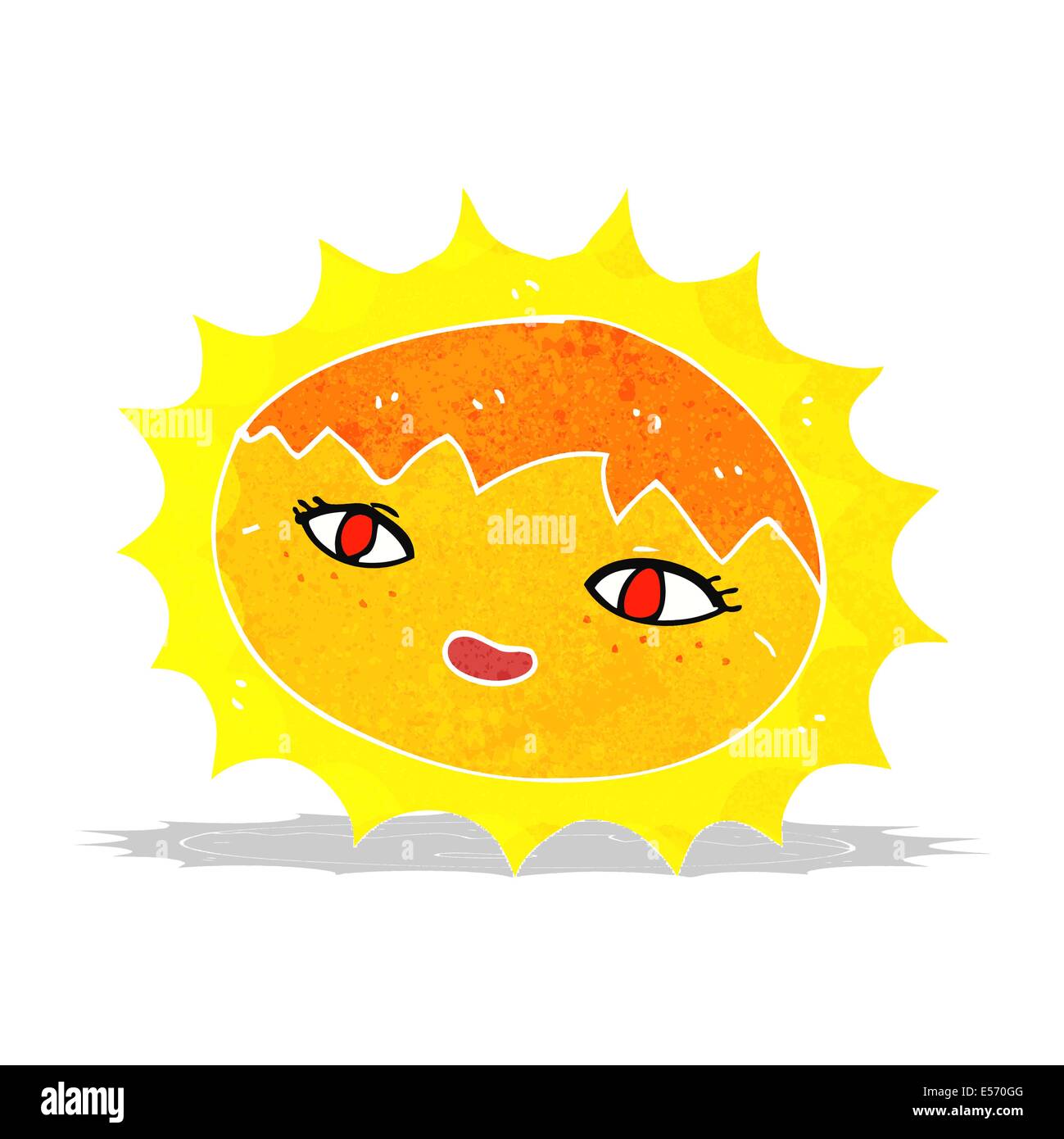 cartoon pretty sun Stock Vector Image & Art - Alamy
