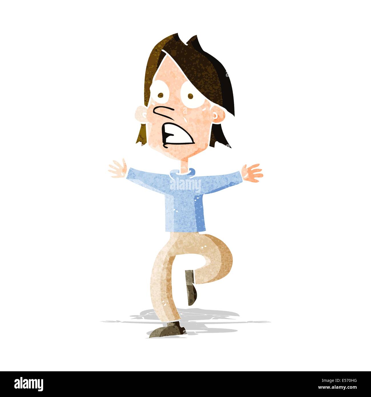 cartoon panicking man Stock Vector Image & Art - Alamy