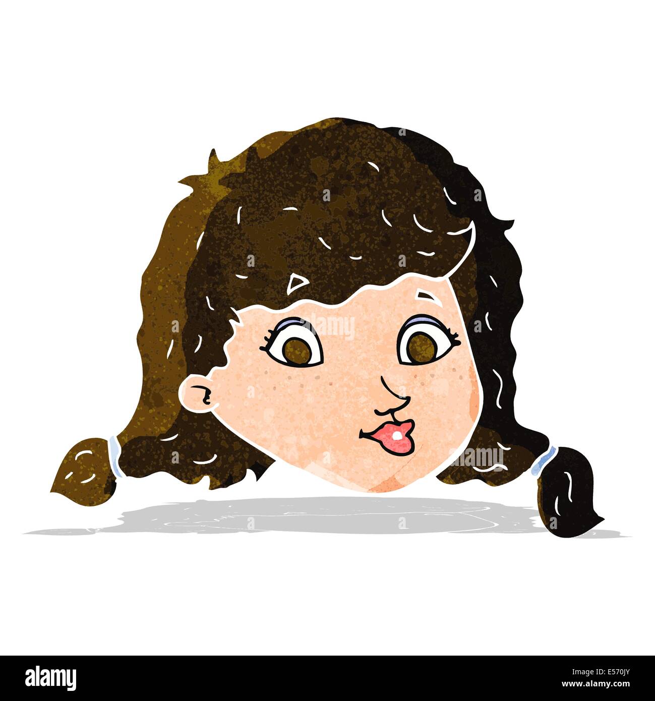 cartoon pretty female;face Stock Vector Image & Art - Alamy