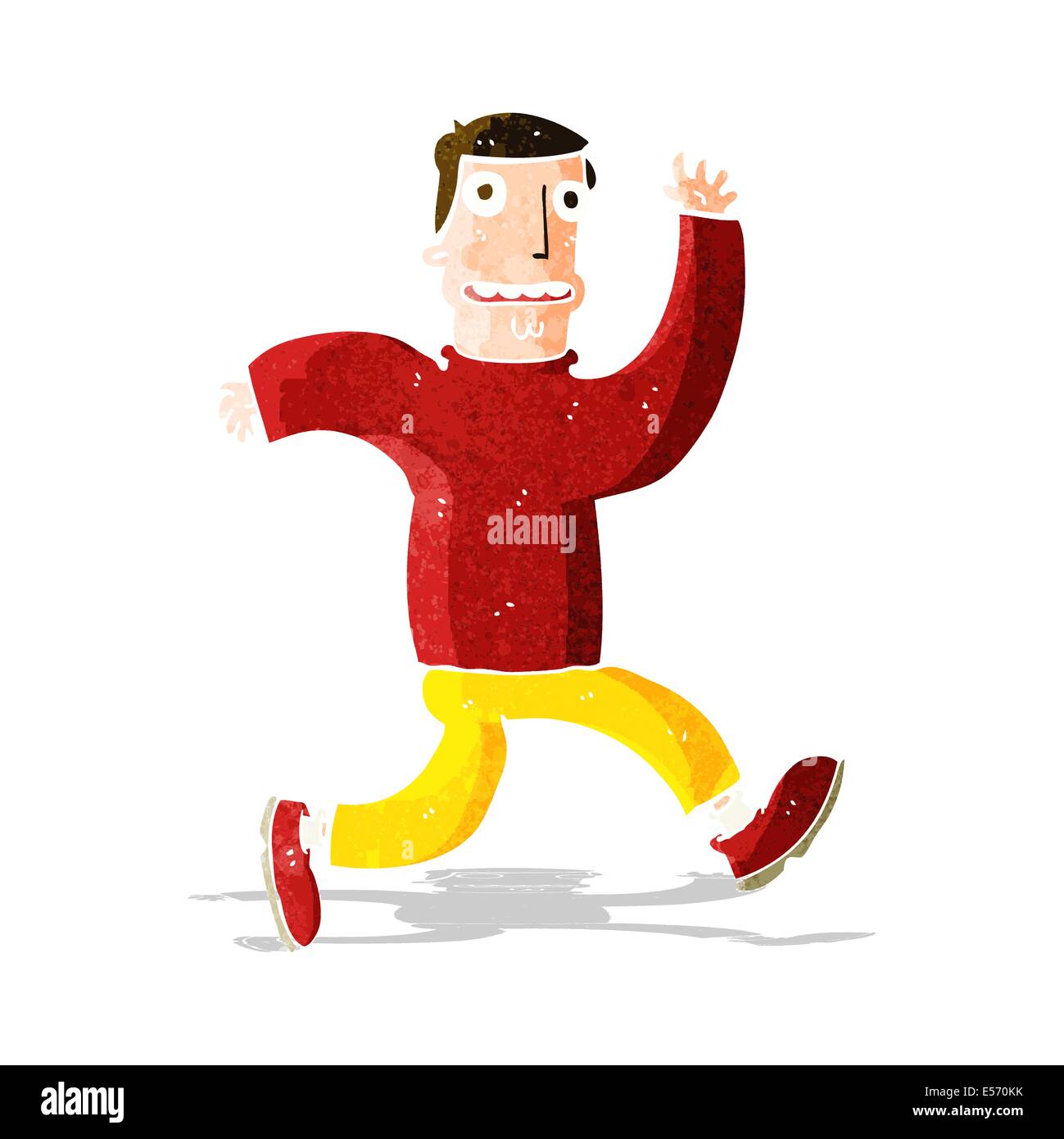 cartoon terrified man Stock Vector Image & Art - Alamy