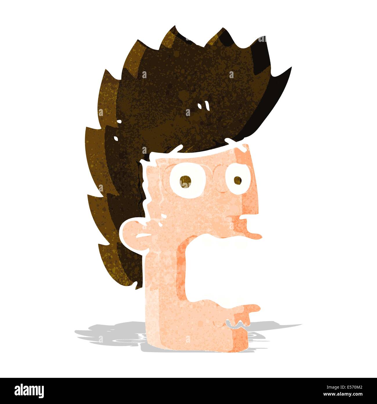 cartoon terrified man Stock Vector Image & Art - Alamy