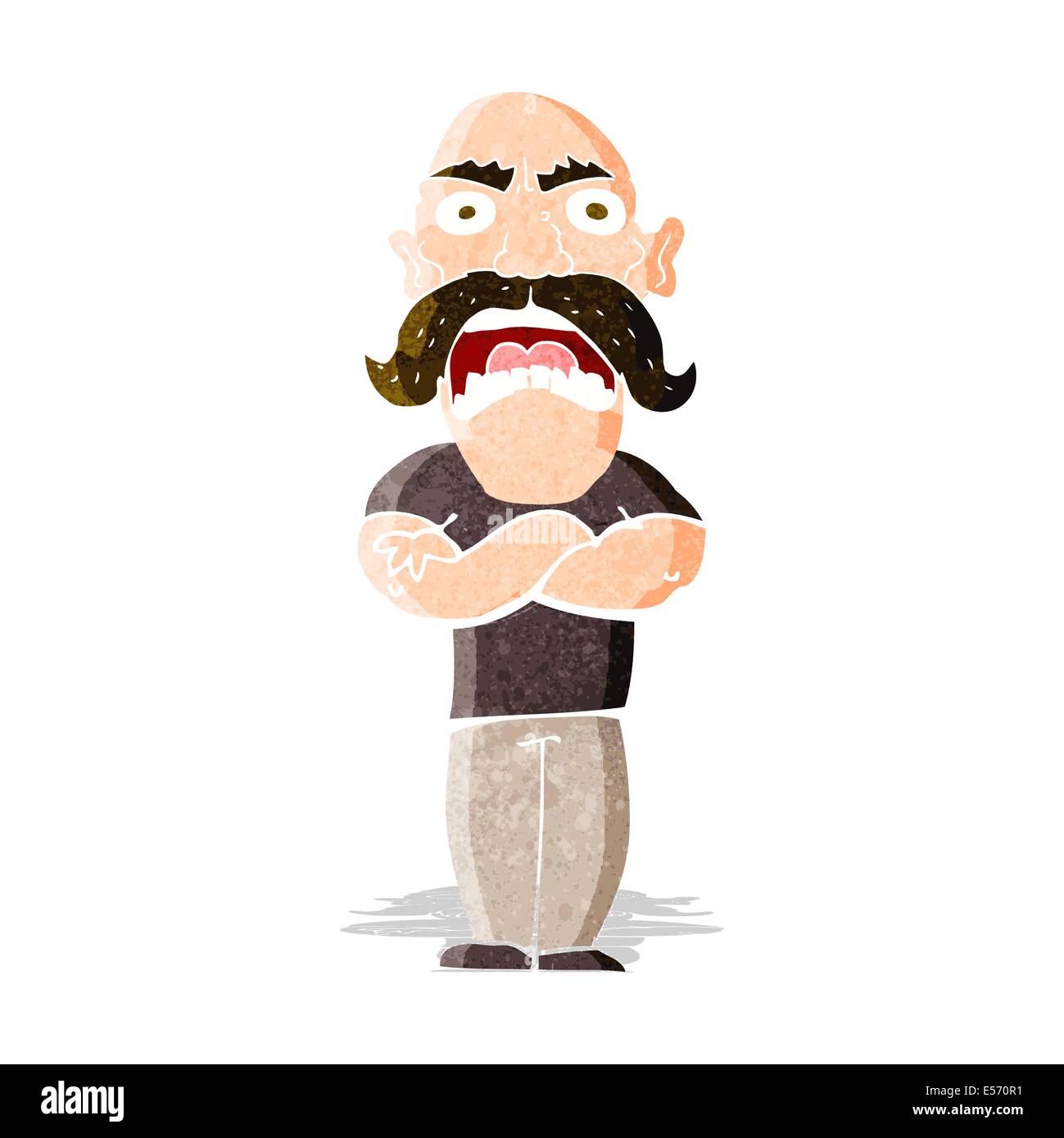 cartoon angry man Stock Vector Image & Art - Alamy