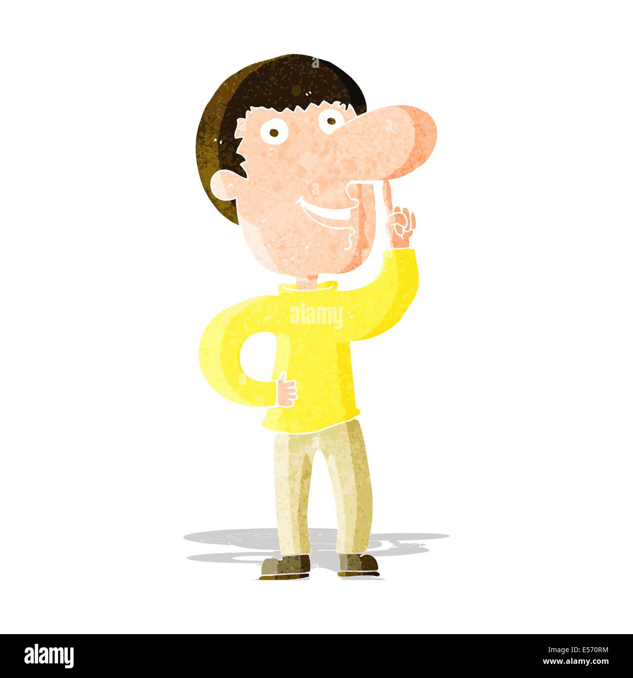 cartoon man with idea Stock Vector Image & Art - Alamy