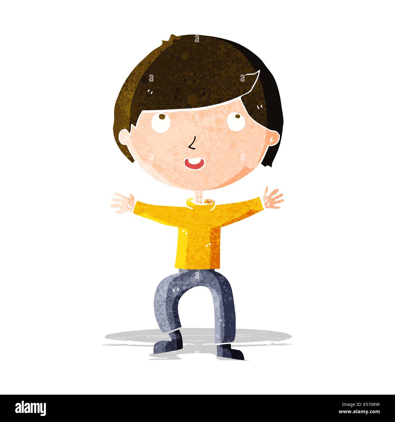 cartoon happy boy Stock Vector Image & Art - Alamy