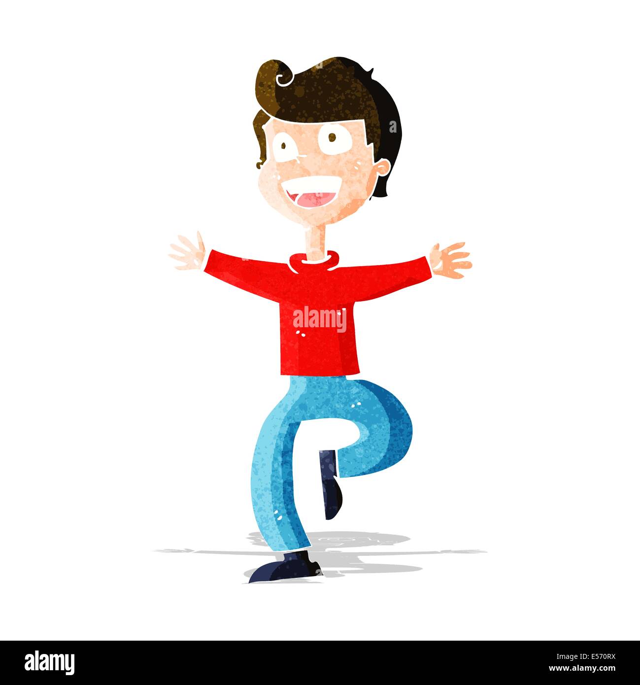 cartoon excited boy Stock Vector Image & Art - Alamy