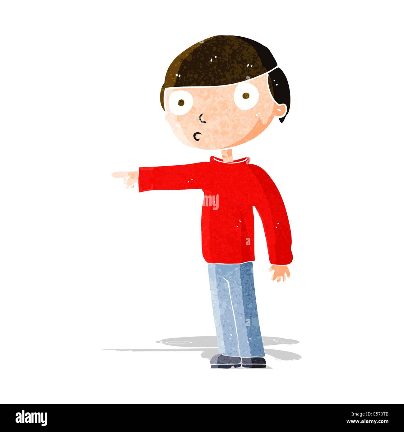 cartoon man pointing Stock Vector Image & Art - Alamy