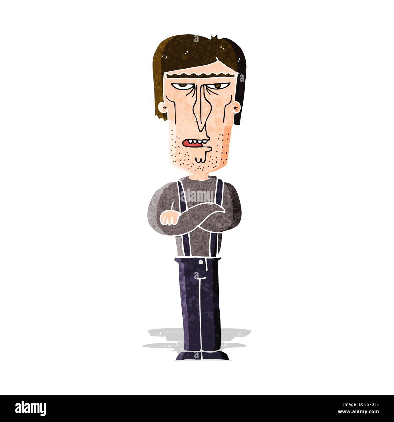 cartoon angry man Stock Vector Image & Art - Alamy